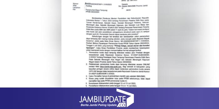 Pendaftaran Gelombang Kedua PPDB SMAN/SMKN Provinsi Jambi Resmi Dibuka ...