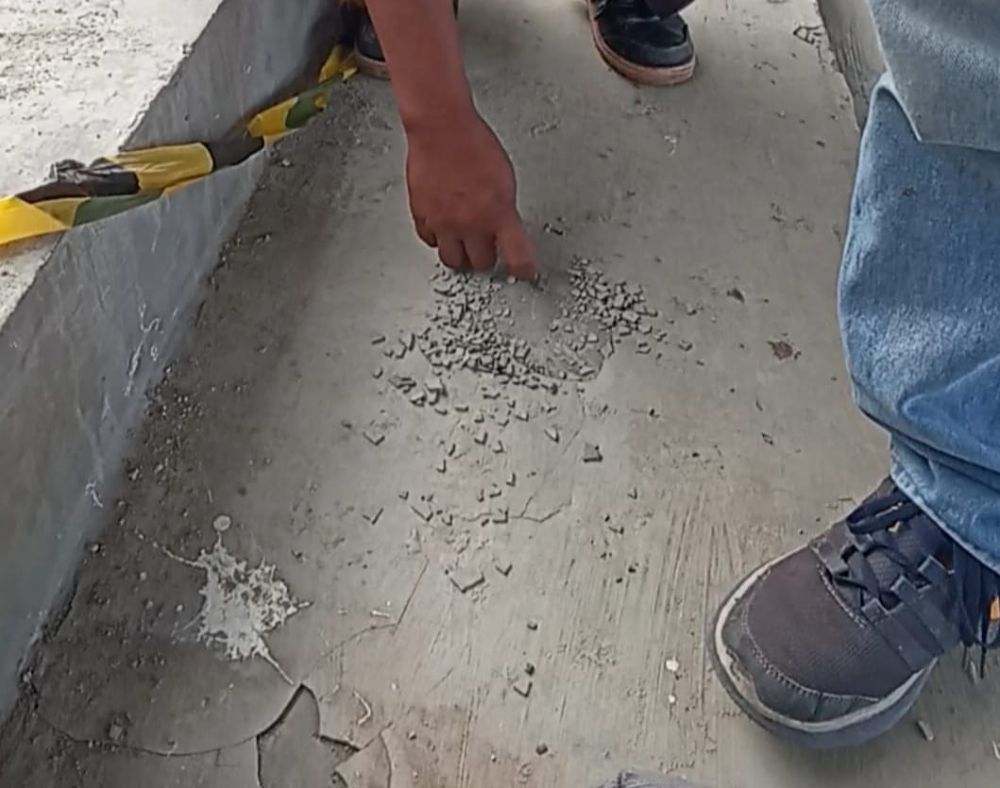 Baru Dibangun, Lantai Tribun Utama Arena MTQ Sudah Retak