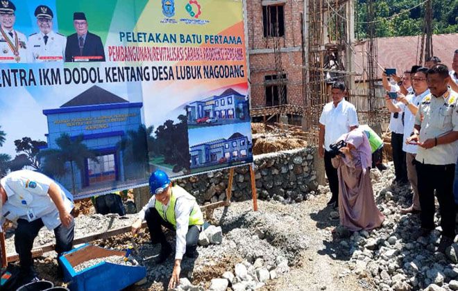 Dibangun di Kerinci Gedung Sentra IKM Dodol Kentang dan Pasar Rakyat